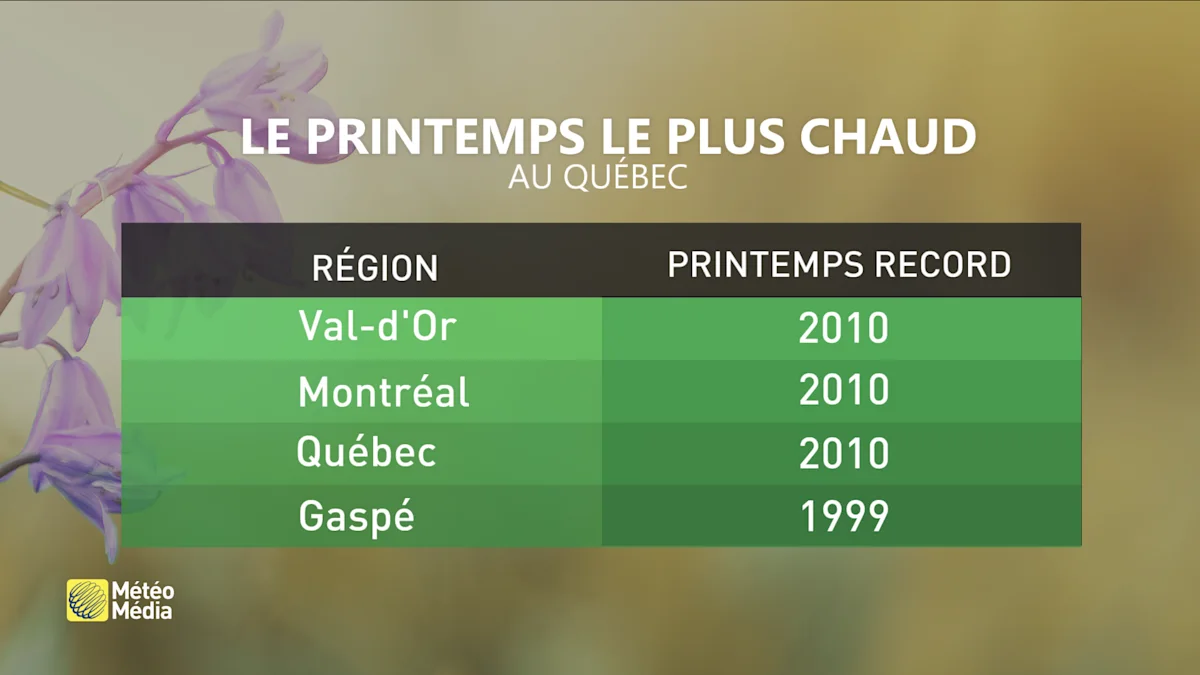 Printemps au Québec : trop beaux pour être vrais - MétéoMédia