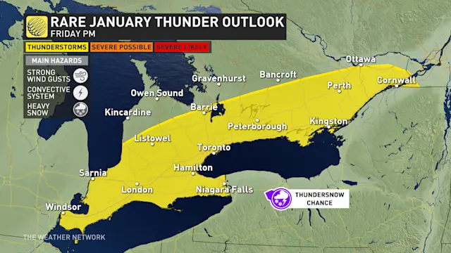 Southern Ontario faces rare thundersnow, major winter disruptions - The ...
