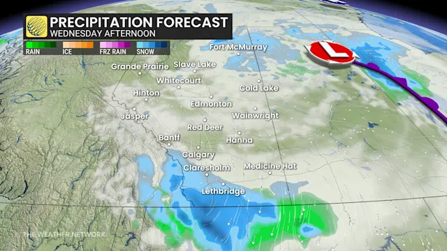 Snowfall warnings for up to 20 cm of spring snow in southern Alberta ...
