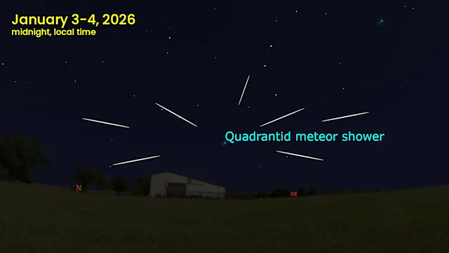 Full Wolf Supermoon and Quadrantids shine in early January - The ...