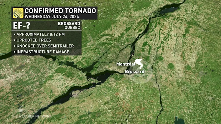 Tornado strikes a major Canadian metro area on Wednesday - The Weather Network