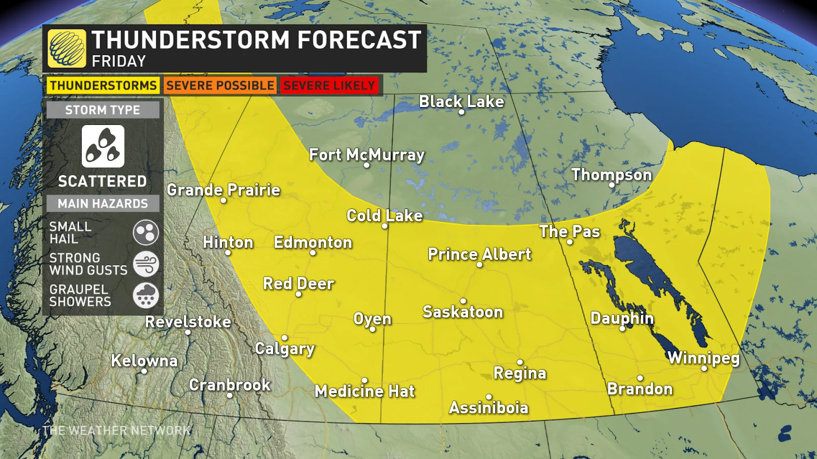 Prairies continue to see thunderstorm risk heading into the weekend ...