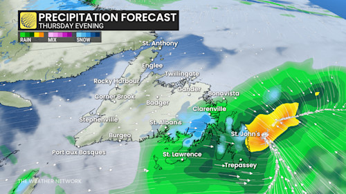 High winds, waves continue as low slowly drifts north of Newfoundland ...