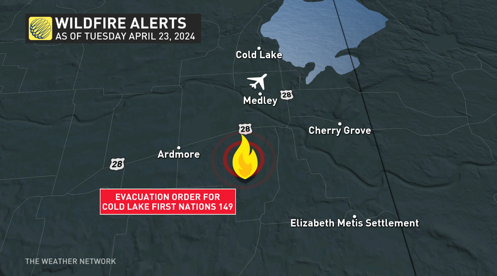 Evacuation ordered for part of Cold Lake First Nations, other alerts ...