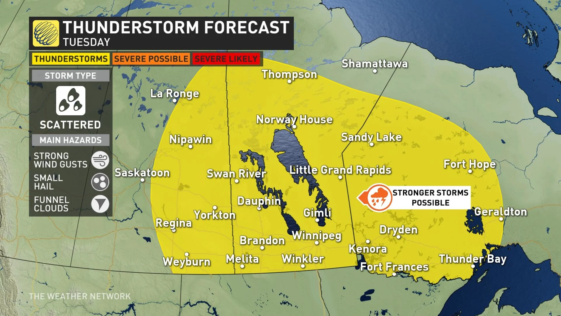 Ripe conditions for funnel clouds with storm chance on the Prairies ...