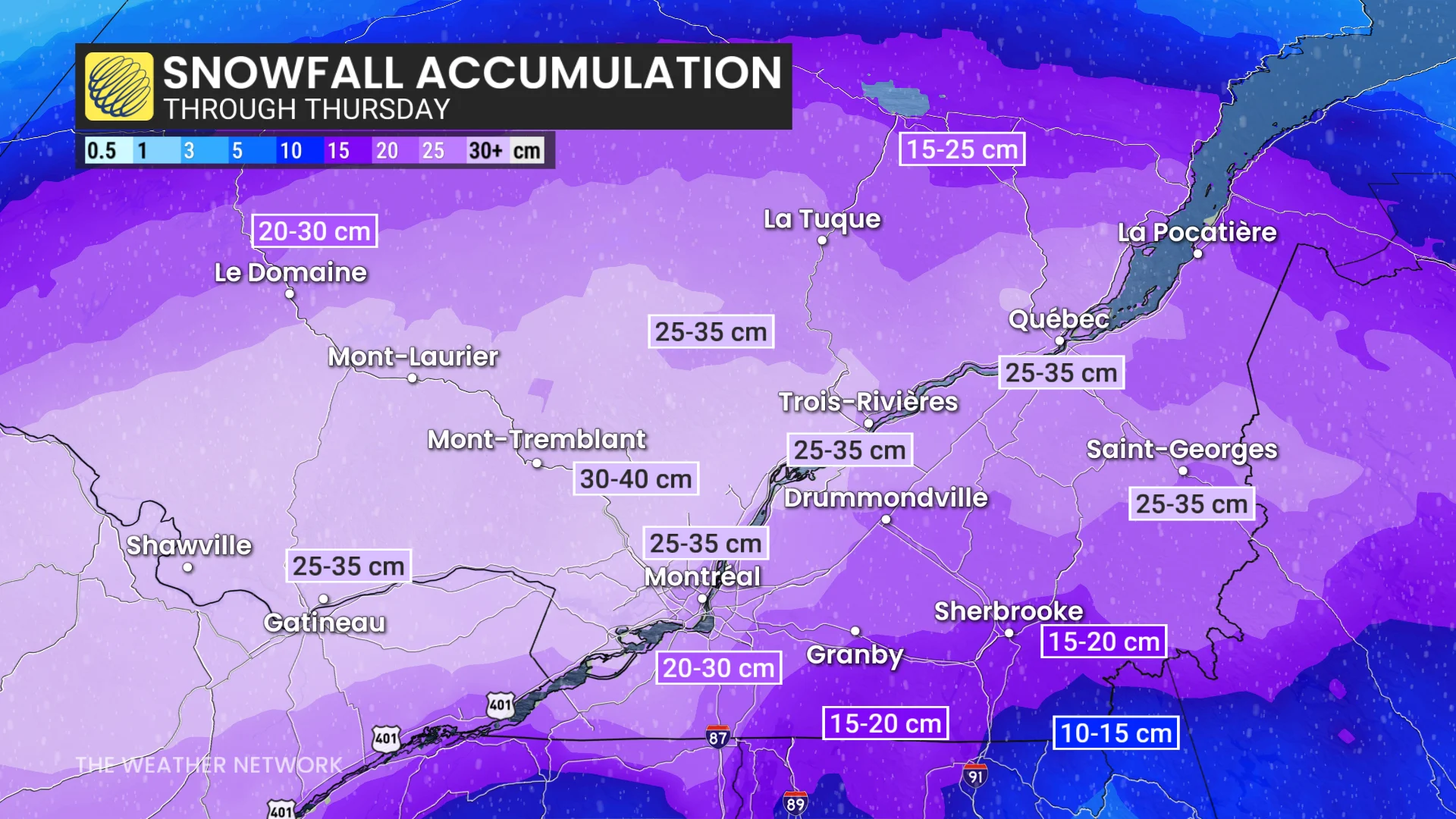 Biggest snowfall of the season so far set to blast Quebec with 20-40 cm ...