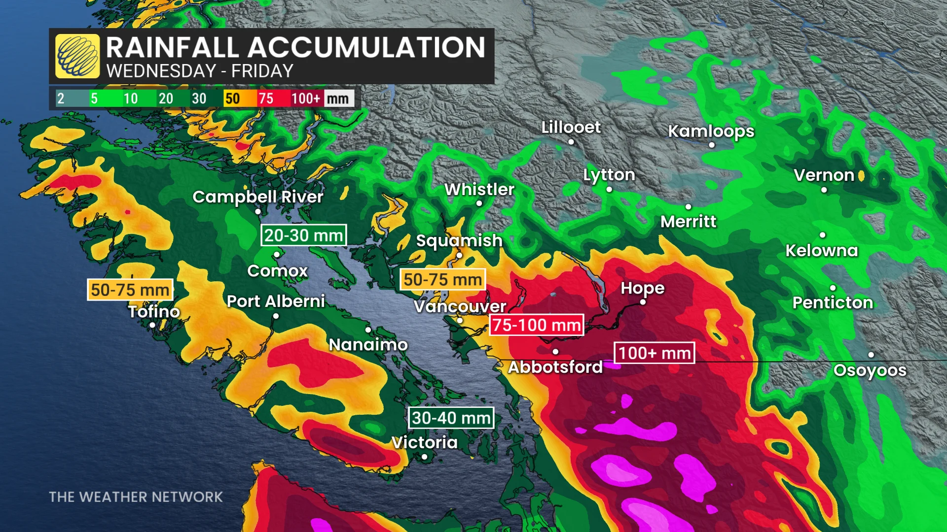 Flood warnings issued in in B.C. as rainfall may lead to multi-river ...