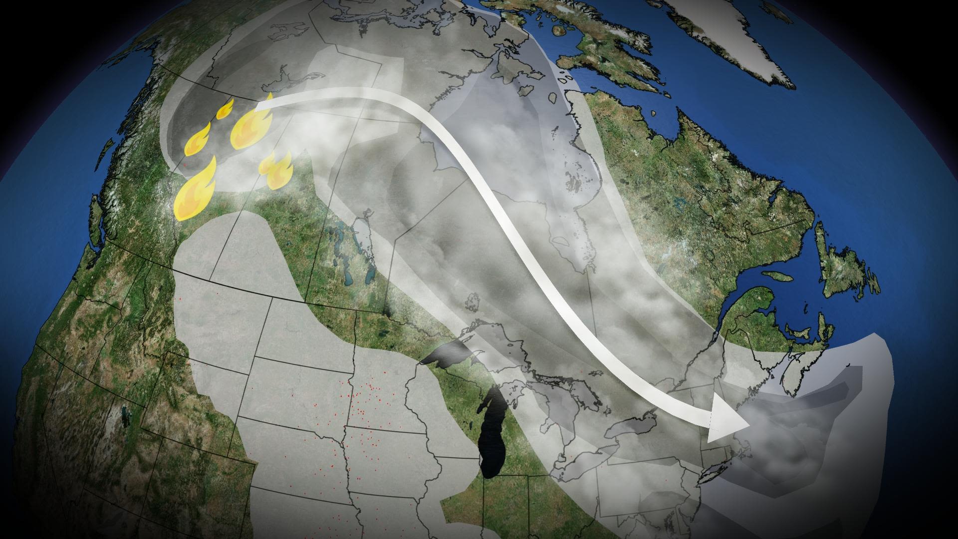 Wildfire smoke is on the move, millions in Canada to feel the impacts ...