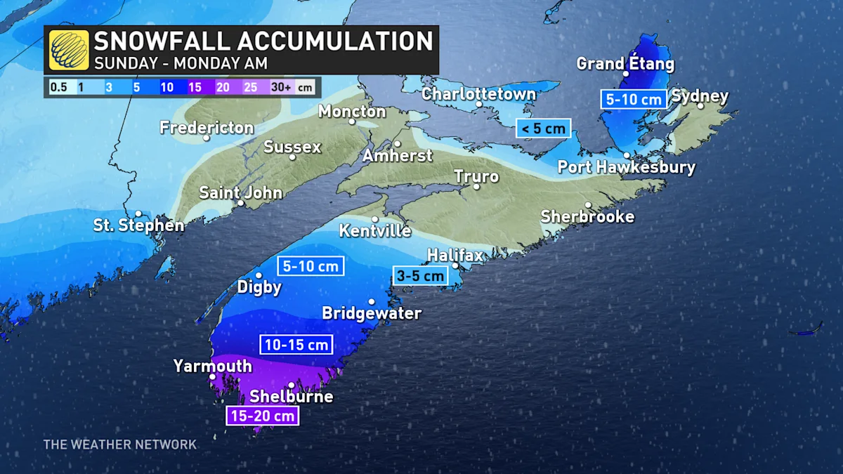 Late weekend storm threatens heavy snow, winds for the Maritimes - The ...