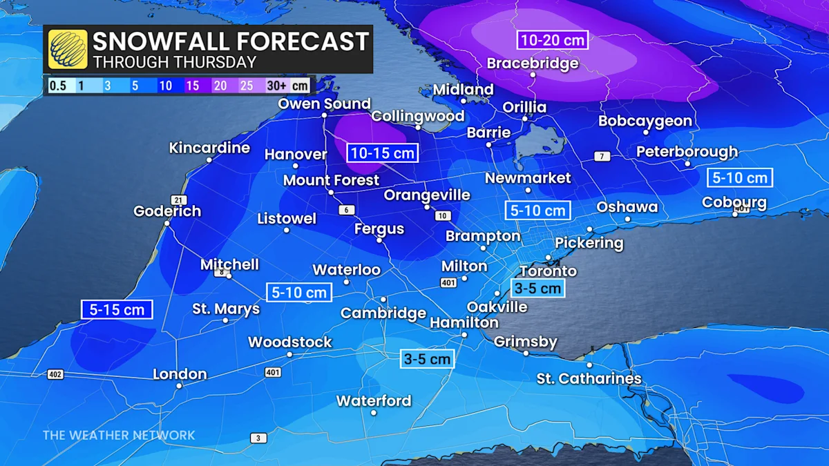 Tricky Wednesday travel in southern Ontario with snow, gusty winds ...