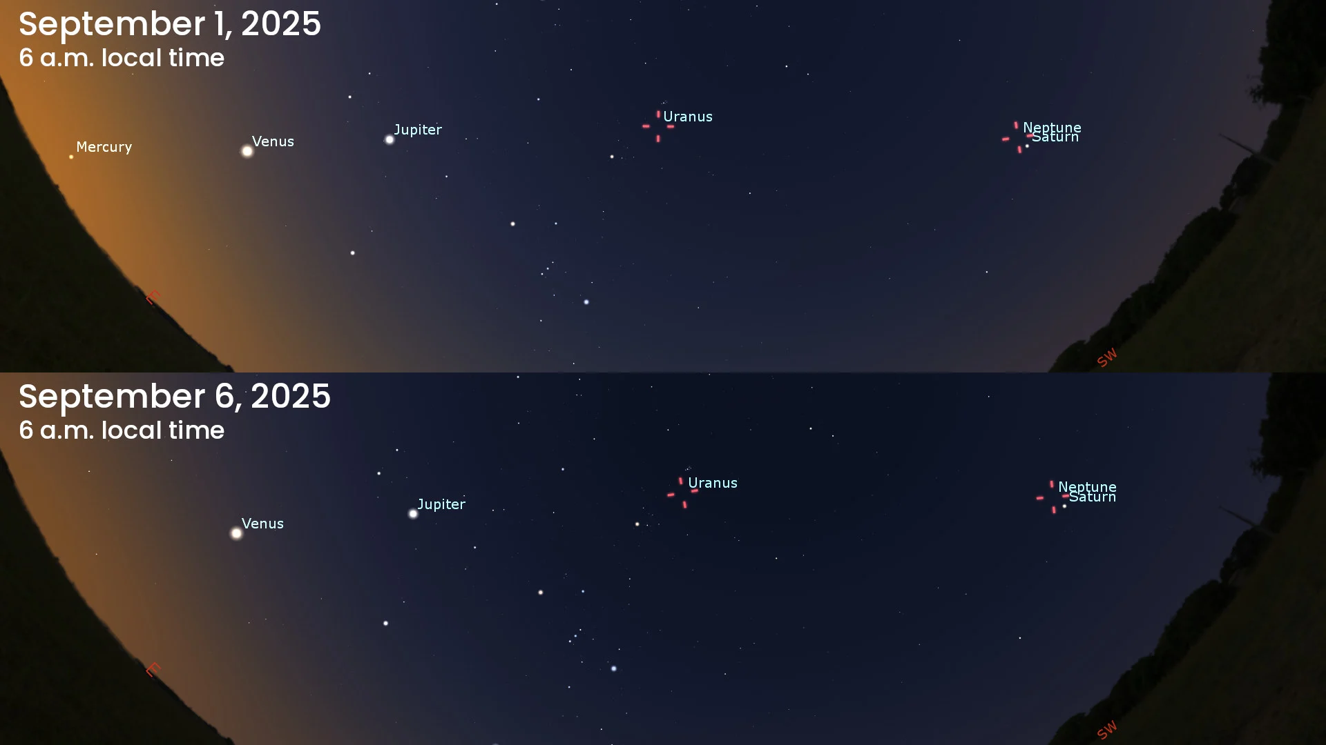 Look up! Shining Saturn leads the Planet Parade in September - The ...