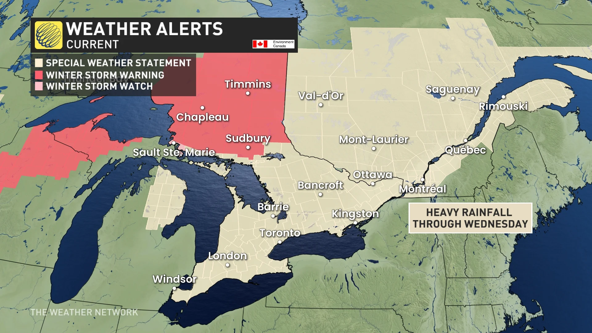 Ontario's duelling weather threat: Snow in the north, flood threats in ...