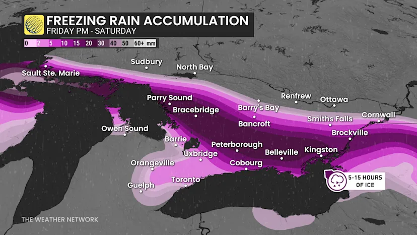 Spring storm to unleash icy dangers across Ontario this weekend - The ...
