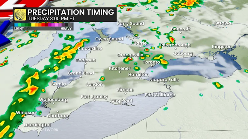 Temperatures drop across Ontario with rounds of rain, storms on tap ...