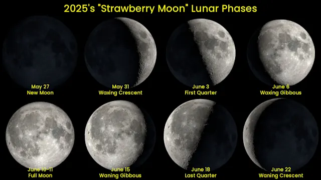 The last Full Moon of spring shines in the sky this week - The Weather ...