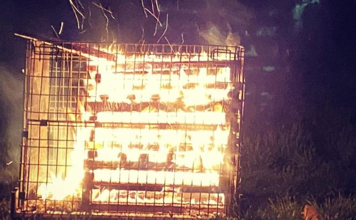 Winery uses 'cage fires' to protect vines from late-season snow - The ...