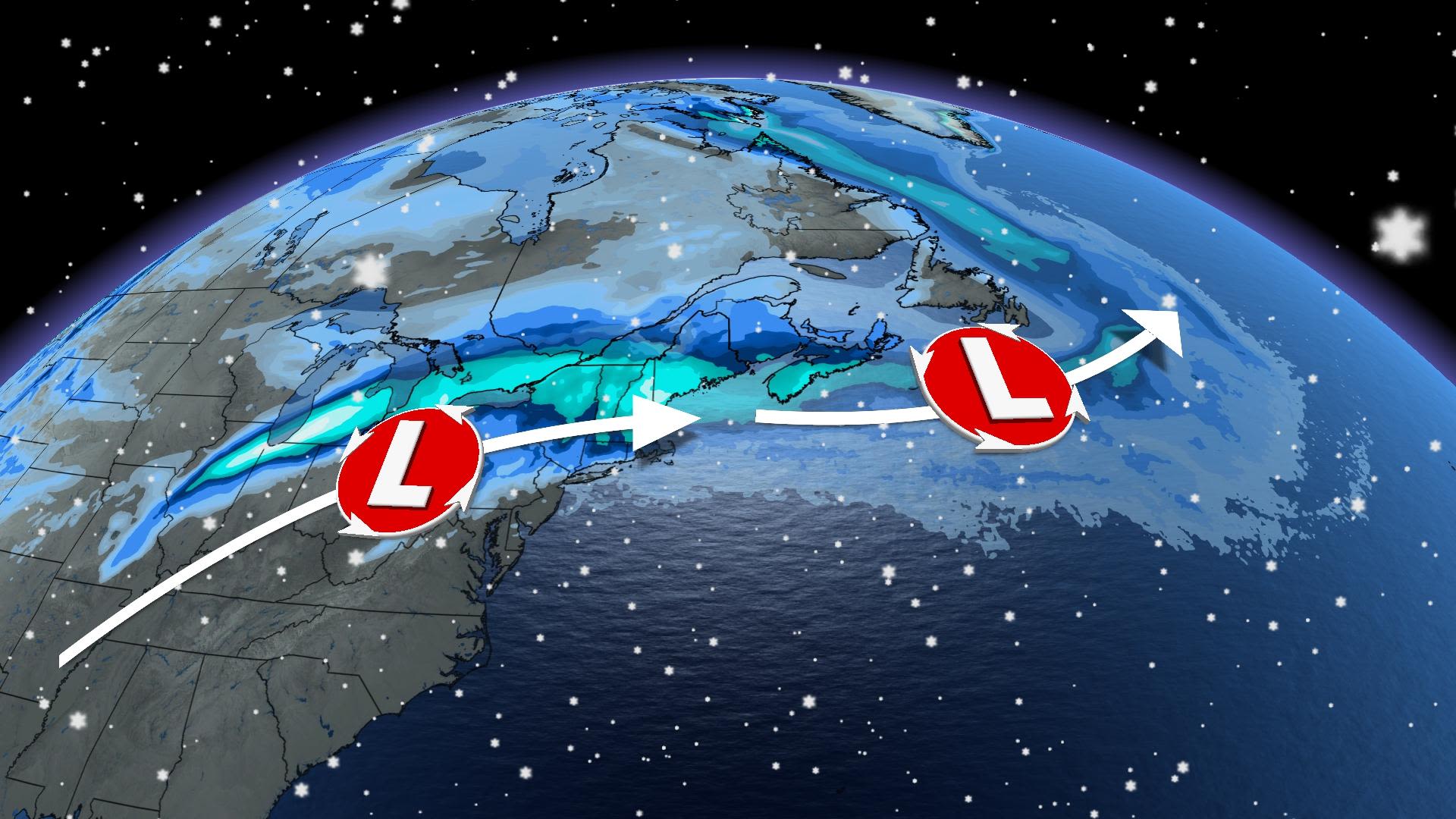 Two major snowstorms roar across Canada as March arrives in style - The ...