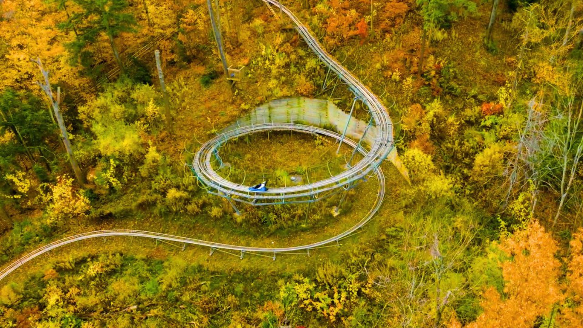 This epic mountain coaster offers breathtaking views of Ontario's fall ...