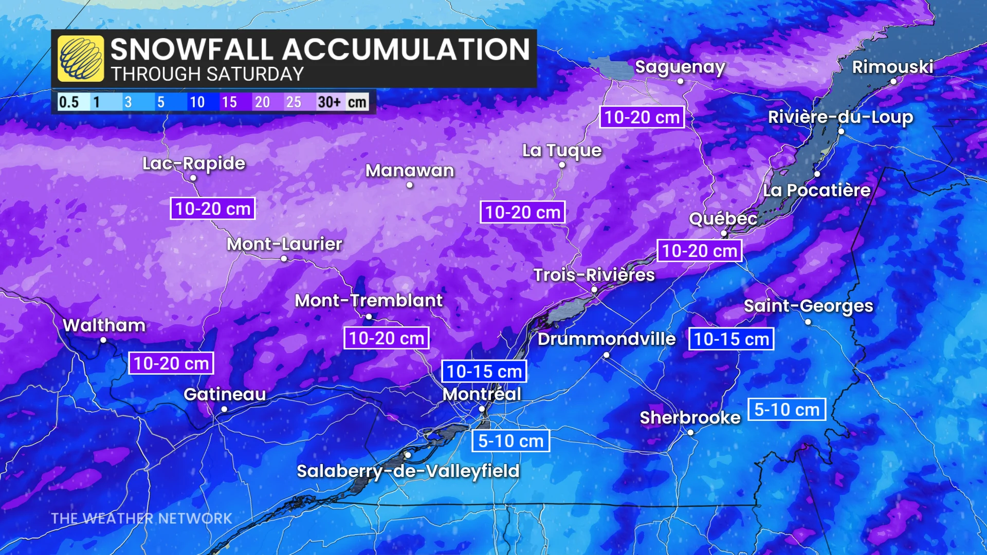 Snowy travel impacts likely across southern Quebec Friday night - The ...