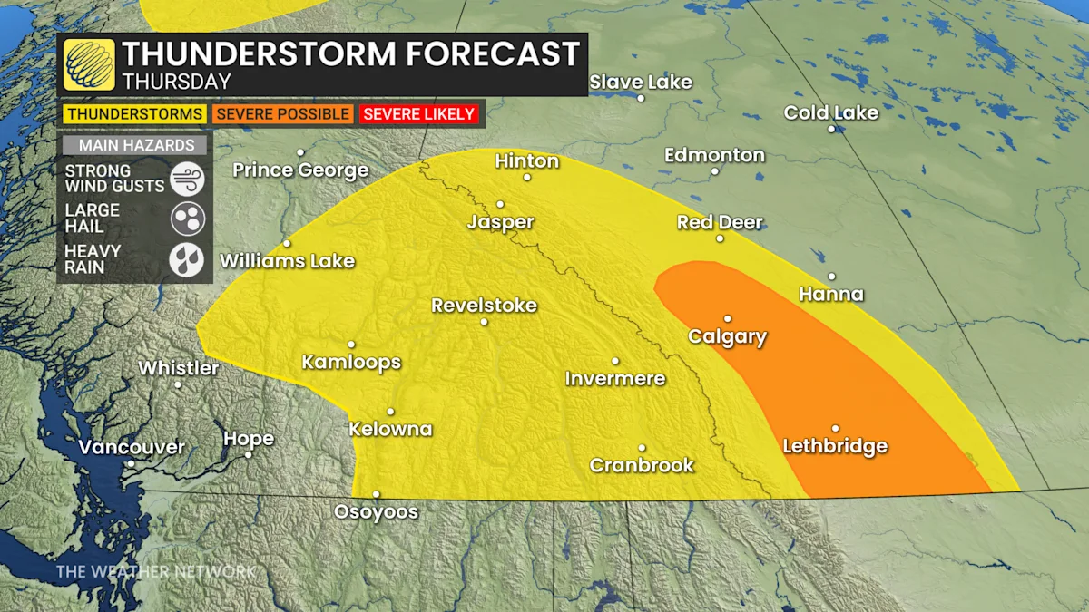Alberta storm threat: Beneficial rain, but risk of very large hail ...