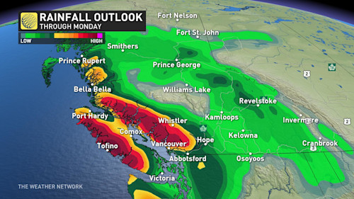 Streams of tropical moisture set to wash over B.C. this week - The ...