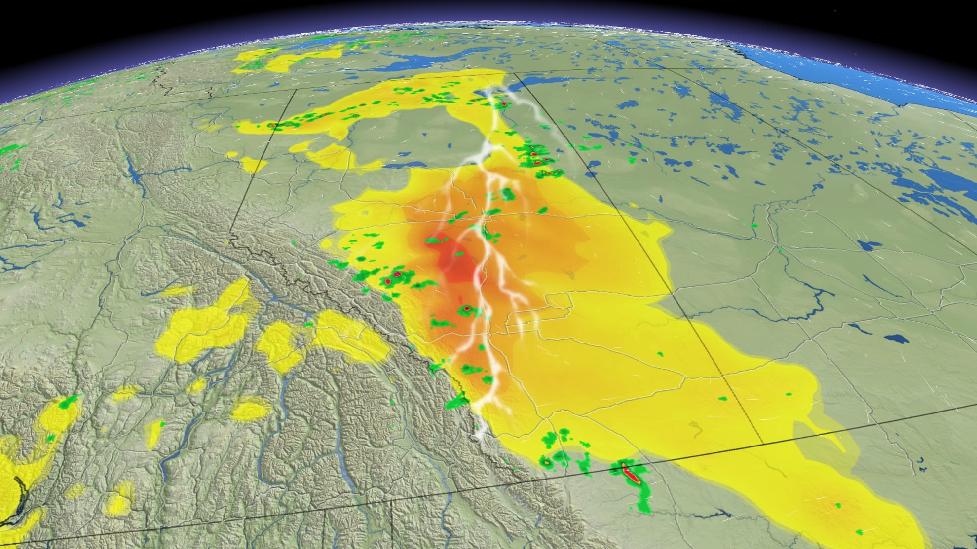 Severe thunderstorm chances bubble up over southern Alberta Monday and ...