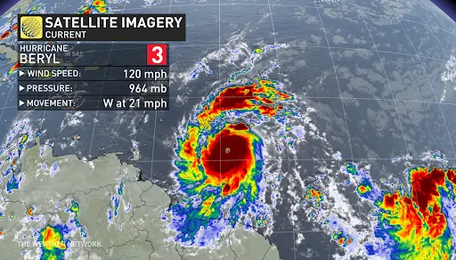Historic Hurricane Beryl declared Category 4 storm threatens southeast ...