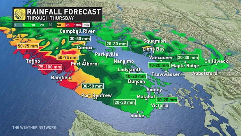 B.C. bombarded with heavy rain, snow and powerful winds from intense ...