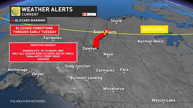 Season’s first blizzard warning issued for major Canadian highway - The ...