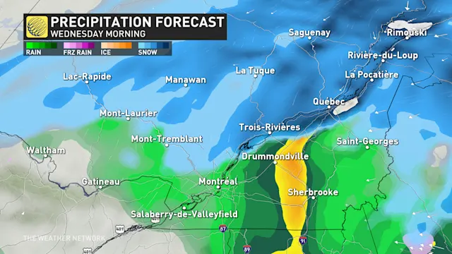 Texas low delivers Quebec a winter wallop, dicey travel expected - The ...