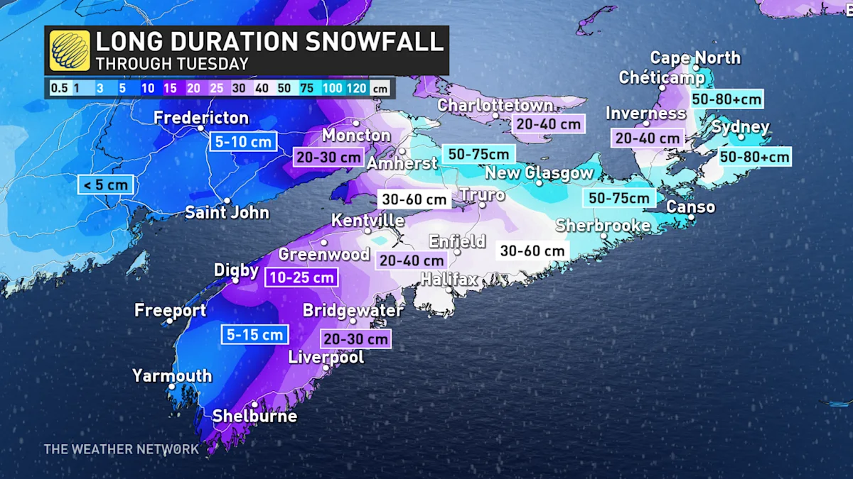 Prepare for days of high-impact snow, wind across Atlantic Canada - The ...