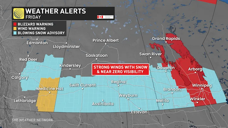 Blowing snow, widespread winds create dangerous travel across the ...