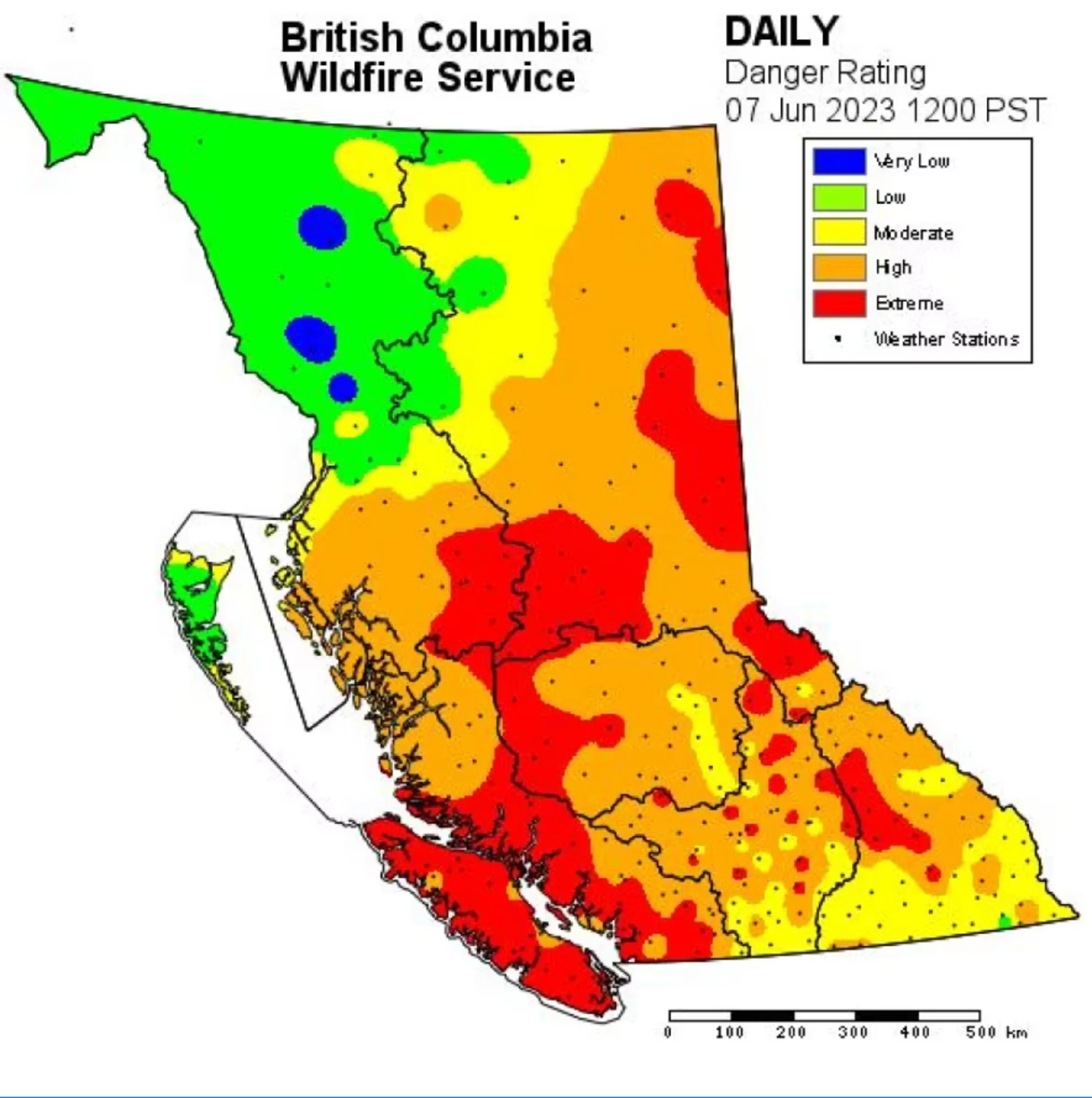 Wildfire risk high as campfires banned across B.C. starting noon ...
