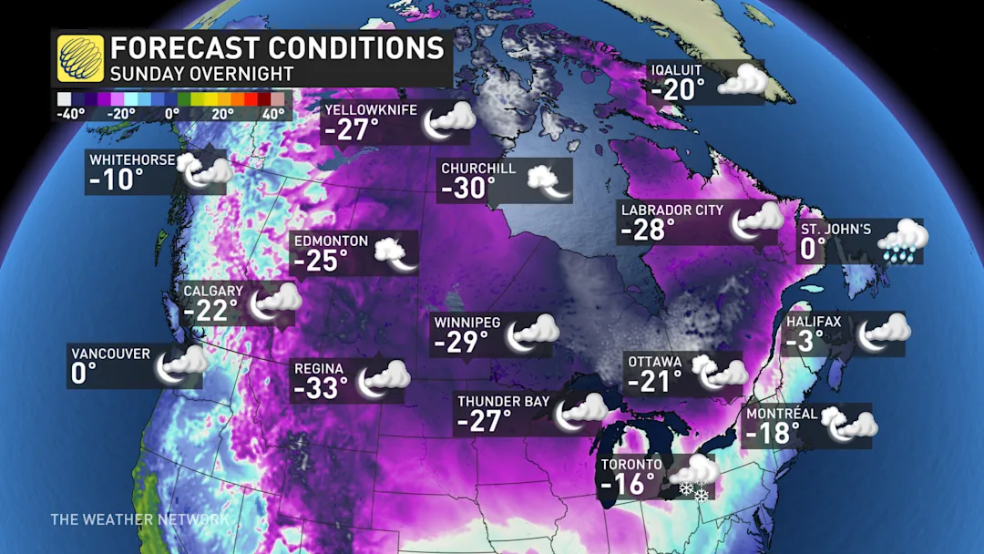 Polar vortex set to invade Canada and the U.S. with dangerous cold ...