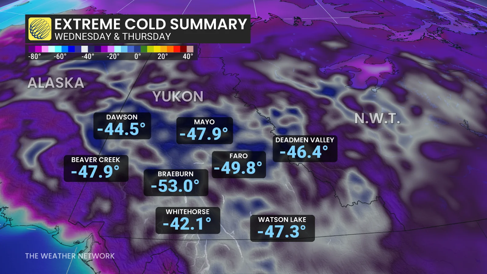 Extreme cold on the move after Canada notches -50C reading - The ...