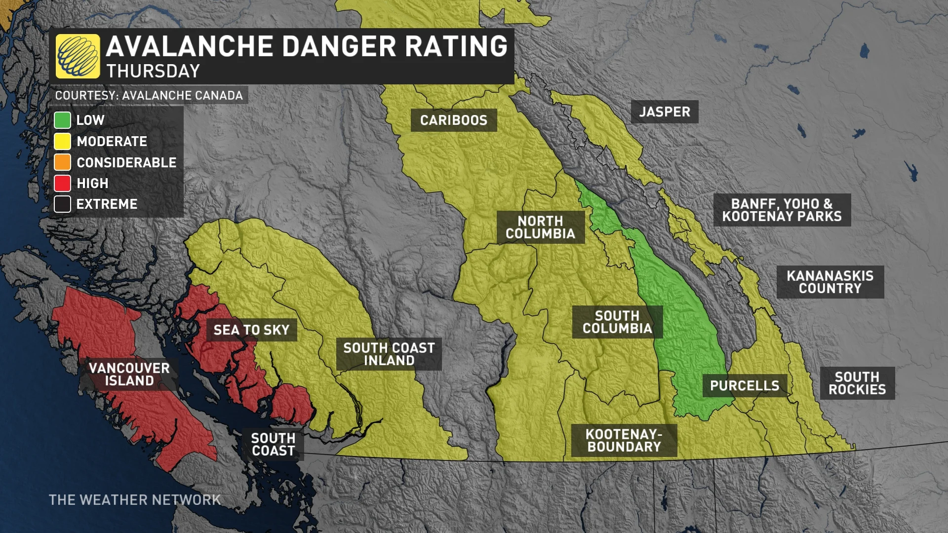 Atmospheric river drives up avalanche danger to 'high' for B.C.'s South ...