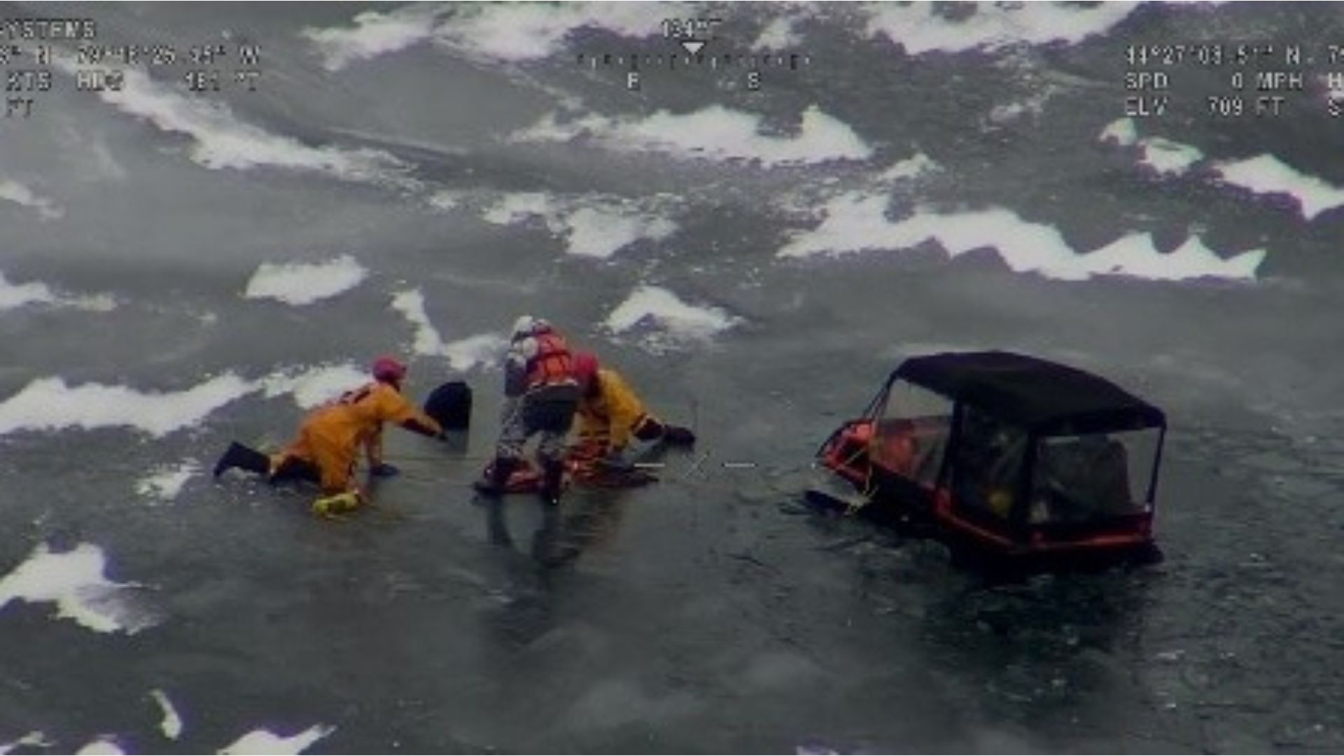 Three people rescued after venturing onto unsafe ice on Lake Simcoe ...