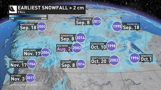 Three reasons why you could see an early-fall snow in Canada - The ...
