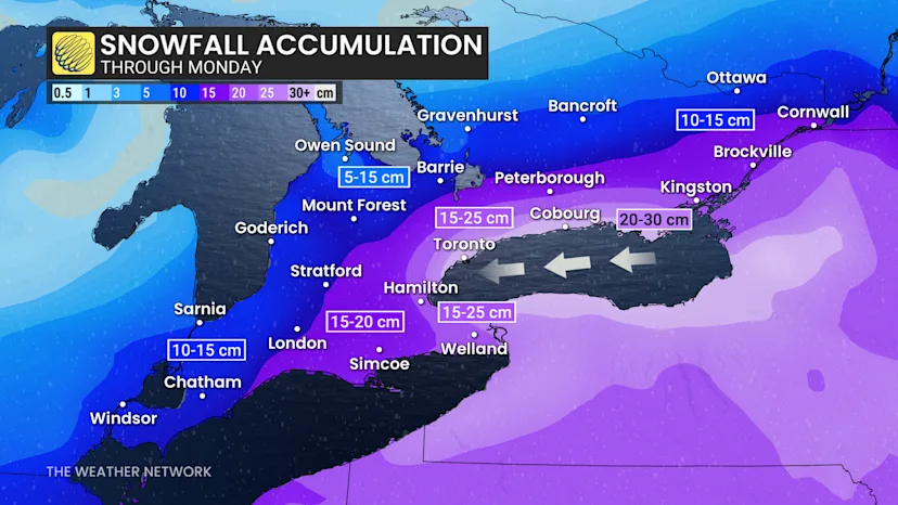 Stay alert as odds grow for significant snow in Ontario - The Weather ...