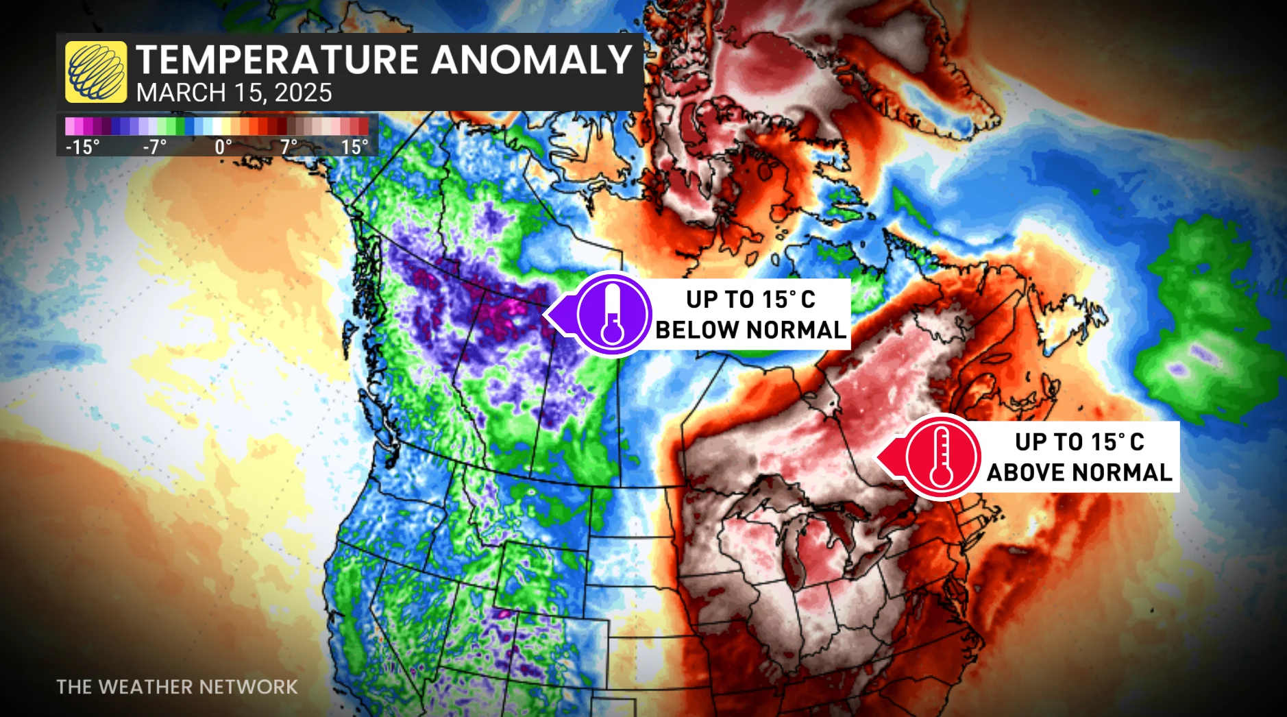 Spring fever or deep freeze? Canada divided by extreme weather pattern ...