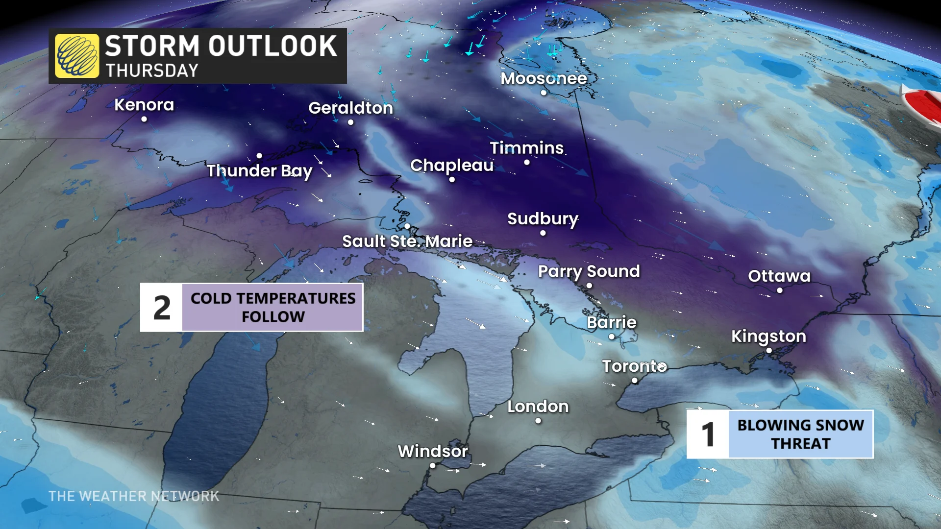 Quick snap back into winter as winds and icy conditions hit Ontario ...