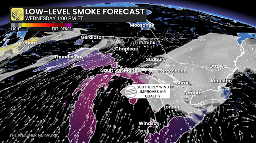 Ontario skies get hazy from wildfire smoke, air quality alert for ...