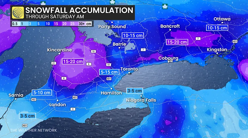 Heavy snow snarling travel in Ontario, punchy winds arriving - The ...