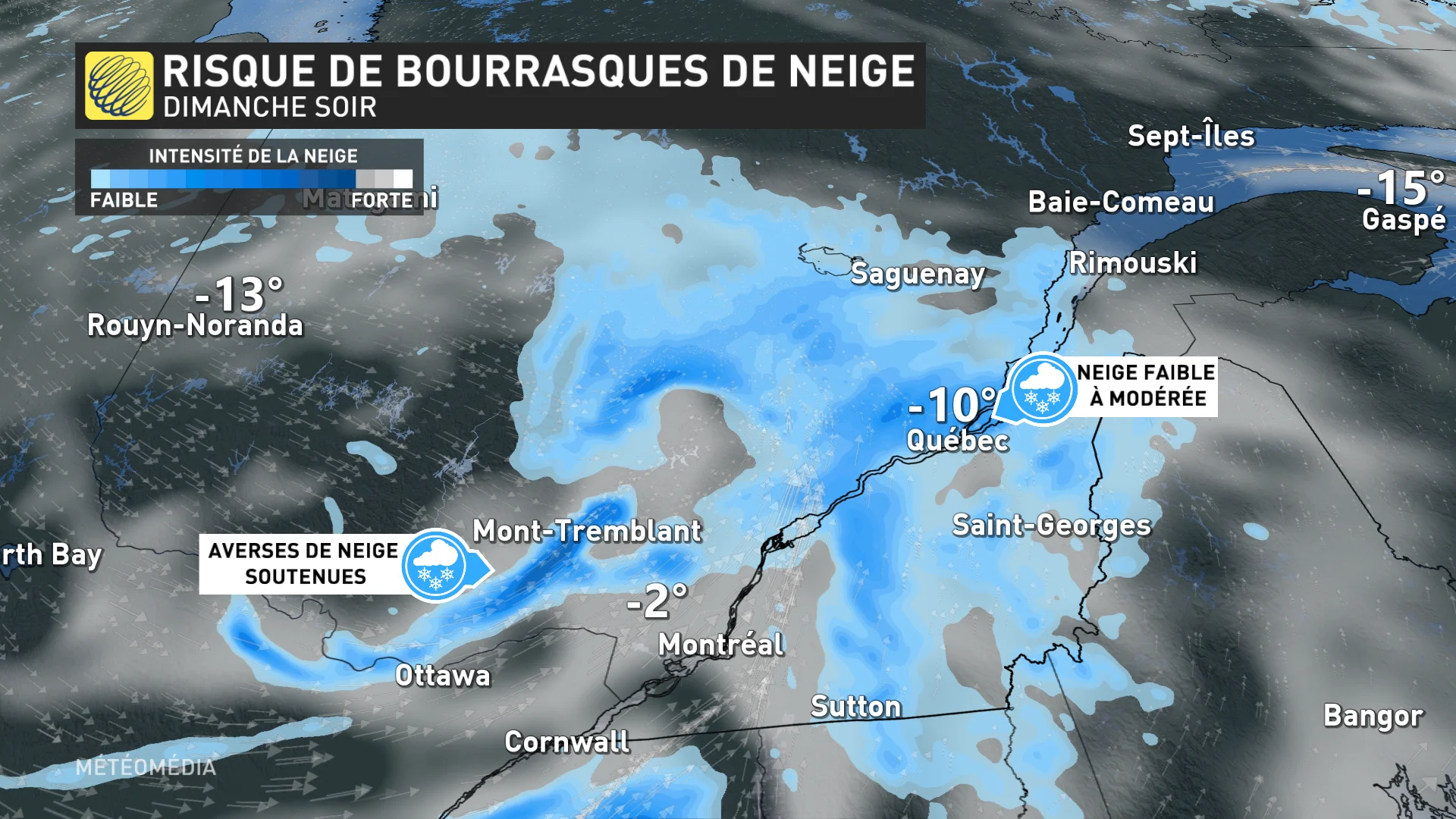 Bourrasques de neige dimanche : ça se poursuit en soirée et dans la ...