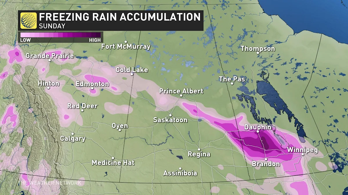 Travel issues likely on the Prairies as messy system brings snow, ice ...