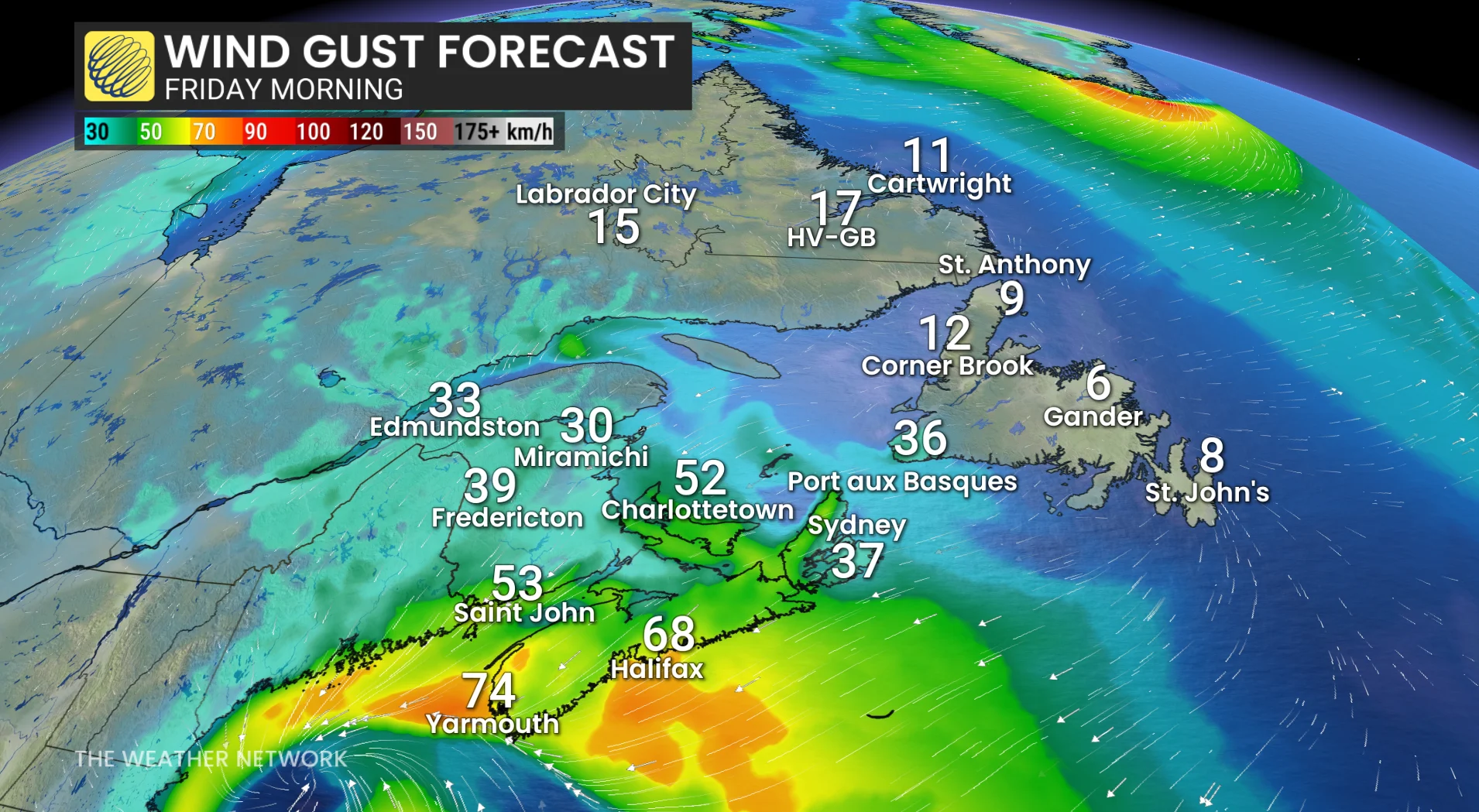 Spring takes dramatic turn as a rare nor'easter hits the Maritimes - The Weather Network