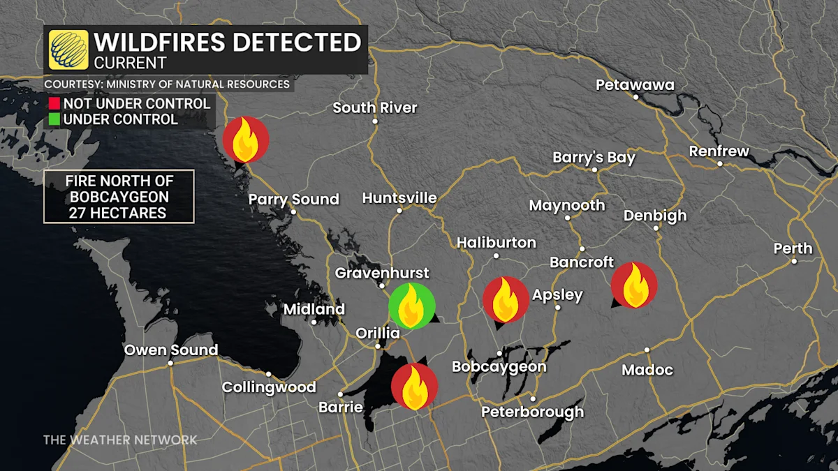 Fire rages in Kawartha Lakes as residents 'anxious' to see it end ...