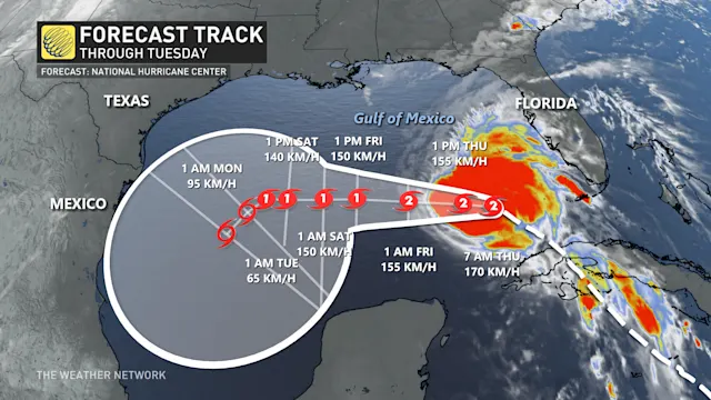 High pressure looks to spare the U.S. Gulf states from Hurricane Rafael ...