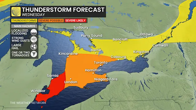 Nocturnal storms to push across southern Ontario, tornado risk remains ...