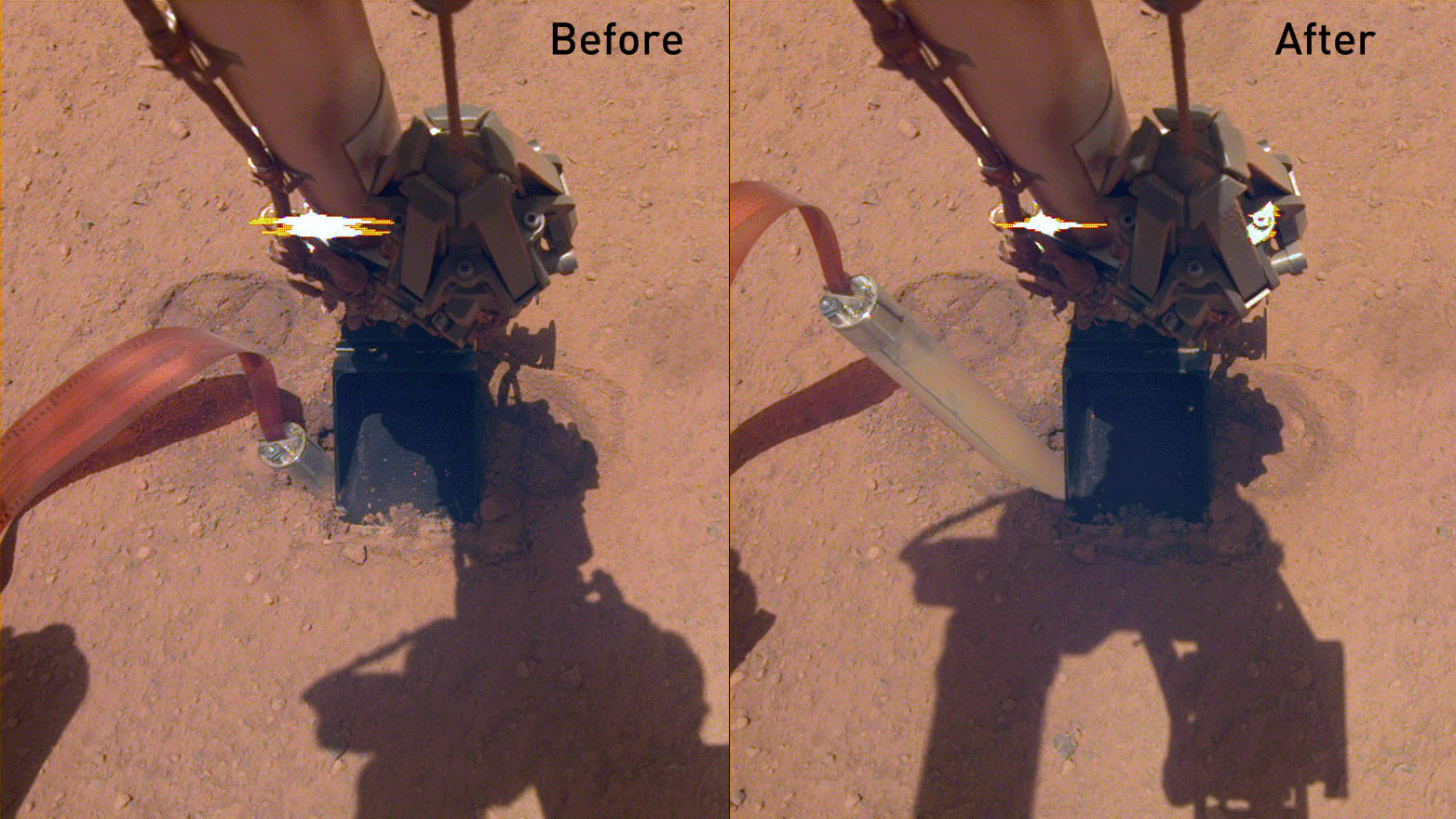 NASA InSight suffers setback as 'mole' partially climbs back out of its ...